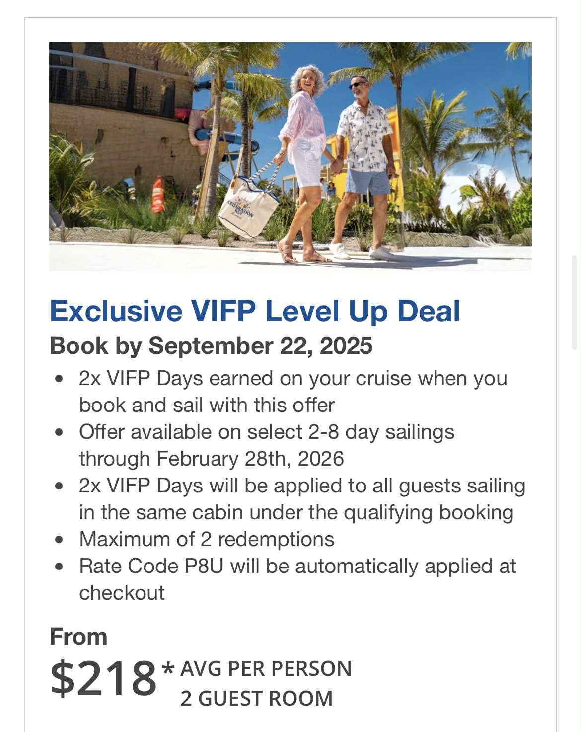 Carnival Cruise Lines Announces New VIFP 2x Points Deal and New Program ...